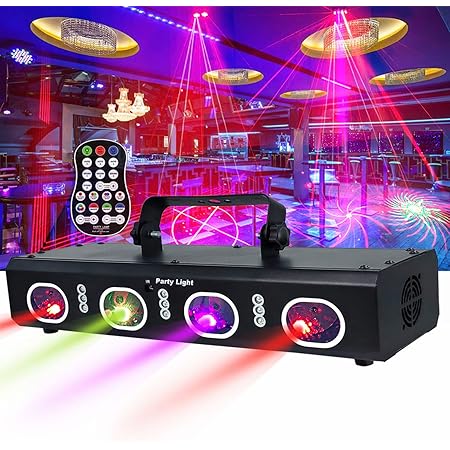 Amazon.com: DJ Lights, AOELLIT LED RGB DJ Lights Sound Activated Disco ...