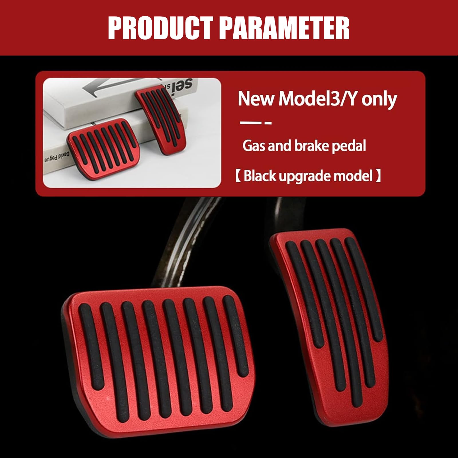 Snapklik.com : Dawfall 2 PCS Tesla Foot Pedal Pads Kit, Brake ...
