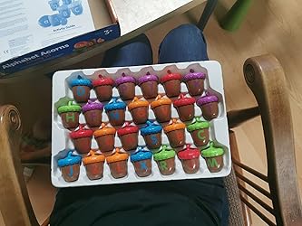 Learning Resources Alphabet Acorns Activity Set, Develops Letter ...