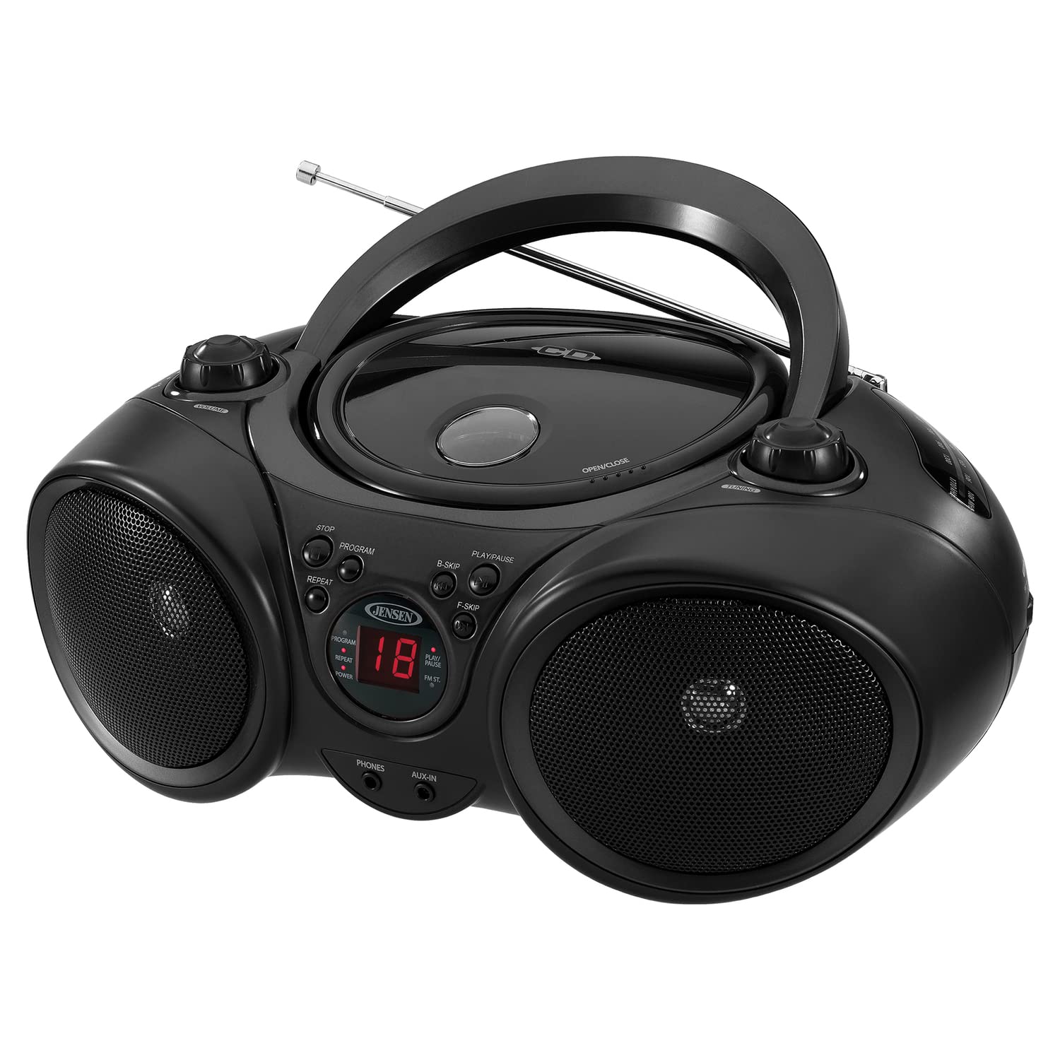 Snapklik.com : JENSEN CD-490-BK Portable Compact Disc Player