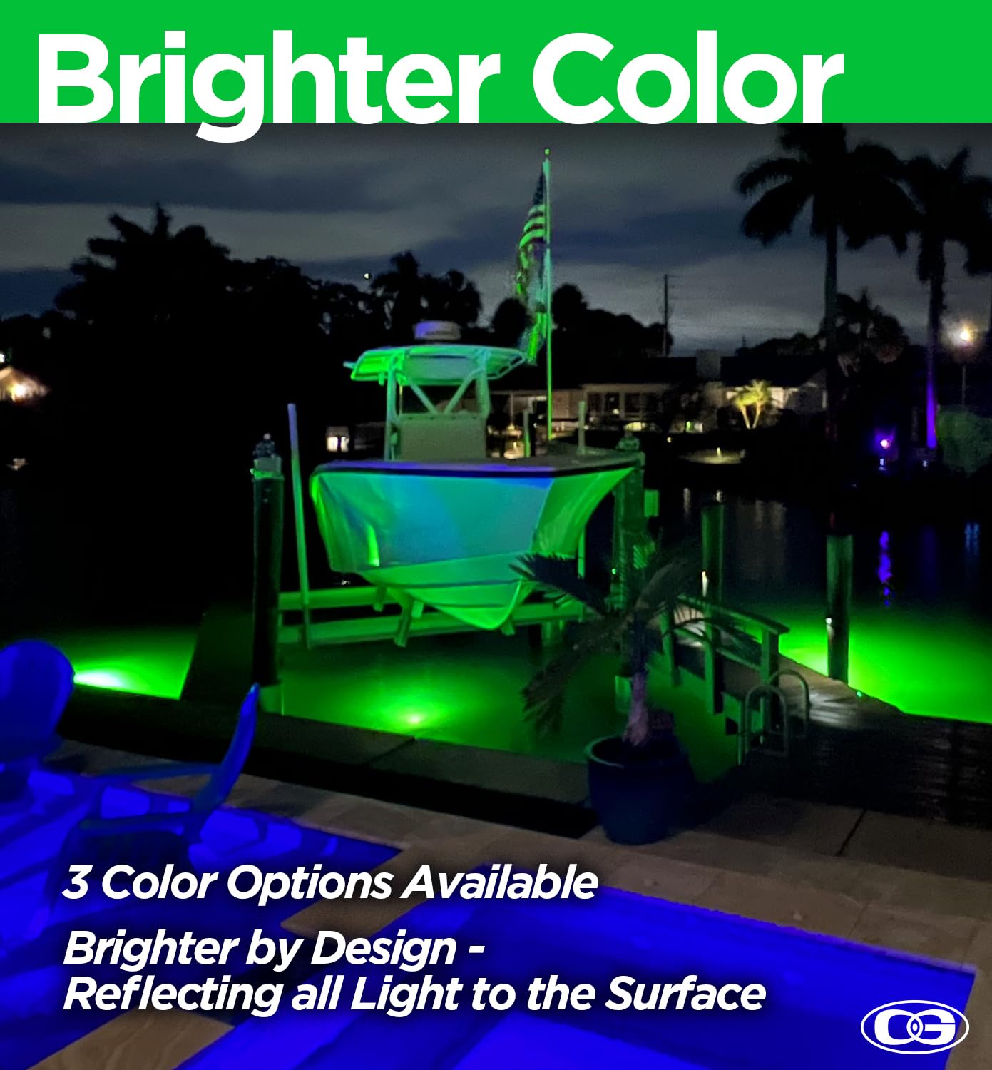 Underwater Dock Light Green Green Monster Fishing Light