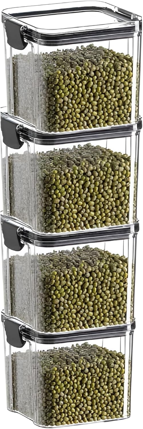 Amazon.com: ONE COTTON Airtight Food Storage Containers 24oz (4-Pack ...