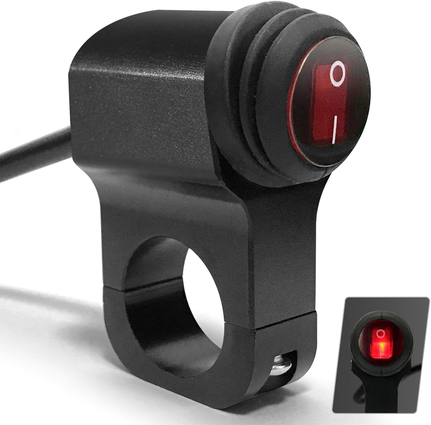 Amazon.com: ATV Light Switch 12V Handlebar Switch Waterproof Motorcycle ...