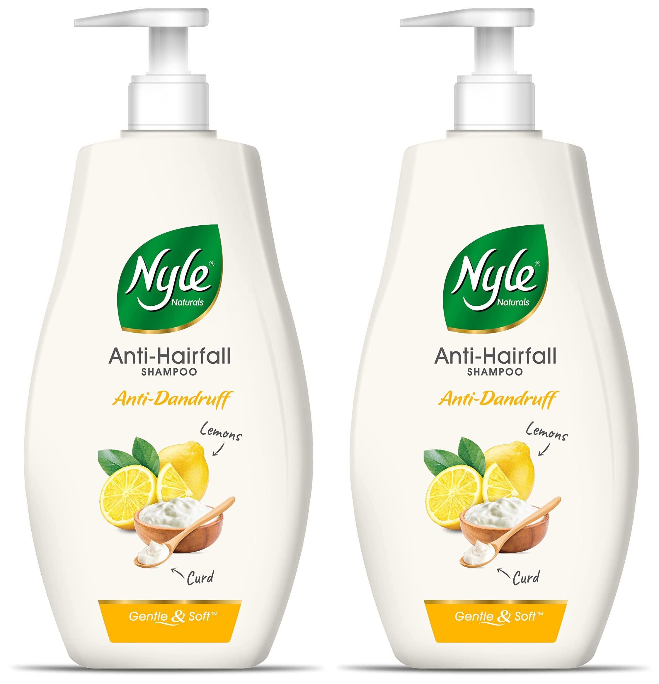 Buy Nyle Naturals Anti Dandruff Shampoo, With Lemon And Curd,400ml ...