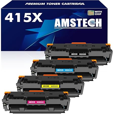 4 Pack 415X 415A With Chip Compatible for HP 415X Toner Cartridge ...