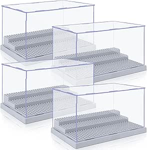 Amazon.com: 4 Pack Display Case for Minifigure Action Figures Blocks ...