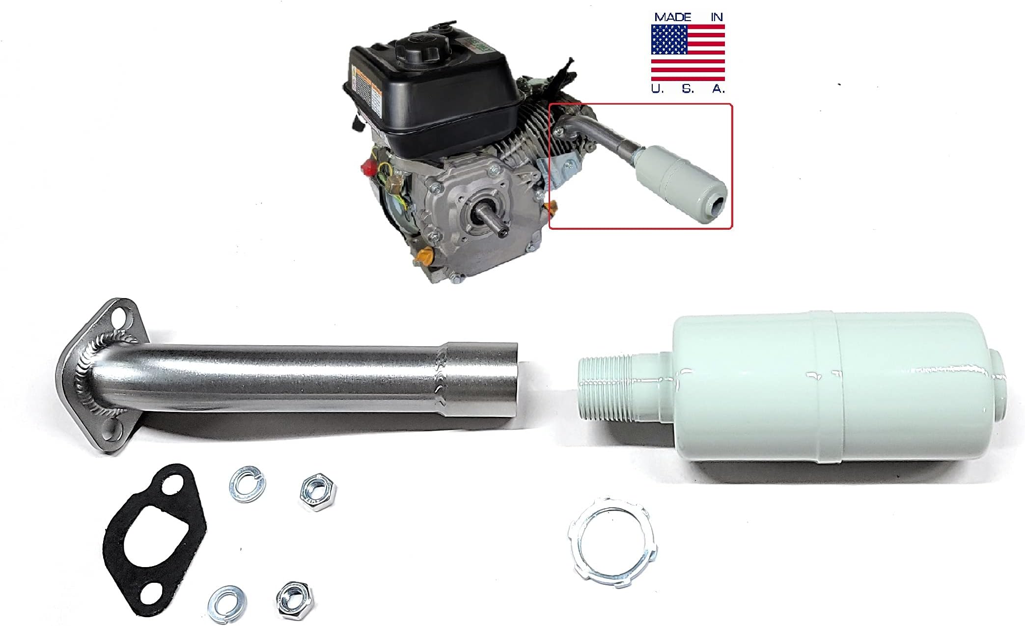 Amazon.com: ARSPORT Stainless Exhaust for Surface drive mud motor ...