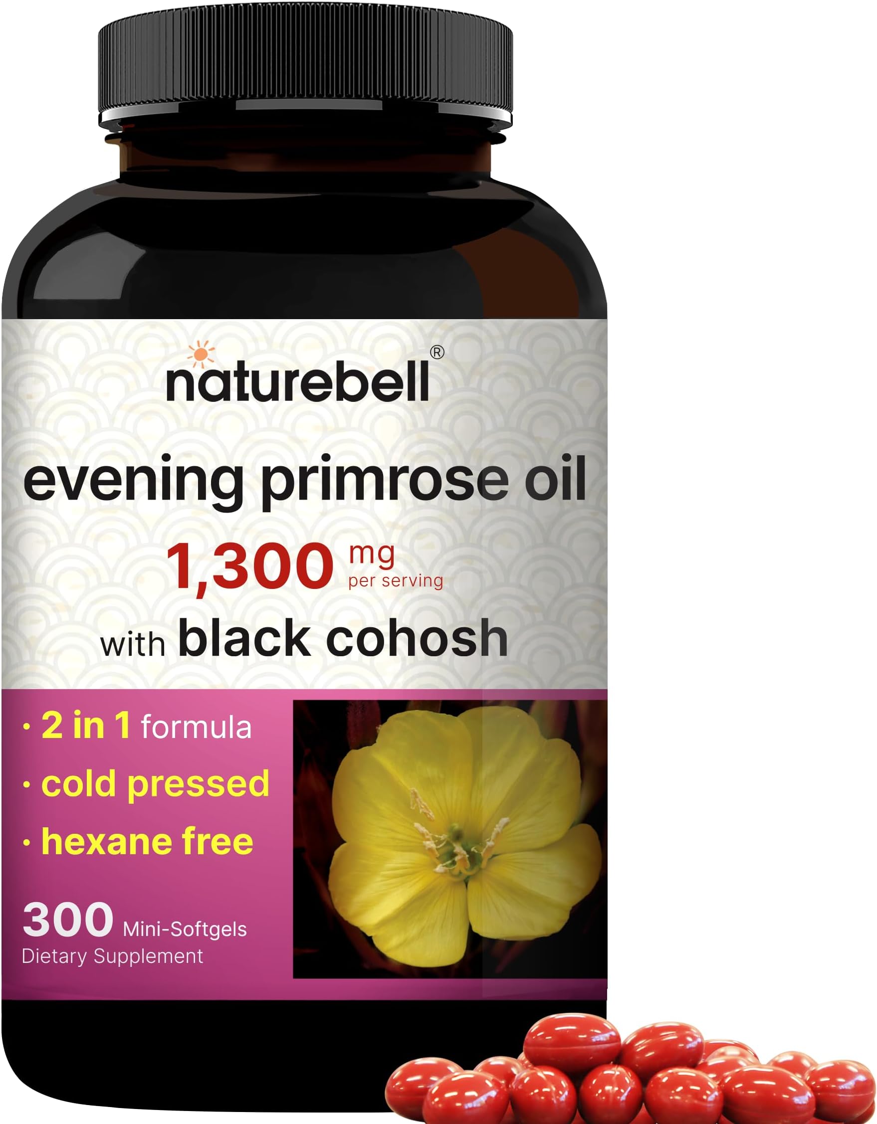 Amazon.com: Solgar Evening Primrose Oil 1300 mg, 60 Softgels - Promotes ...