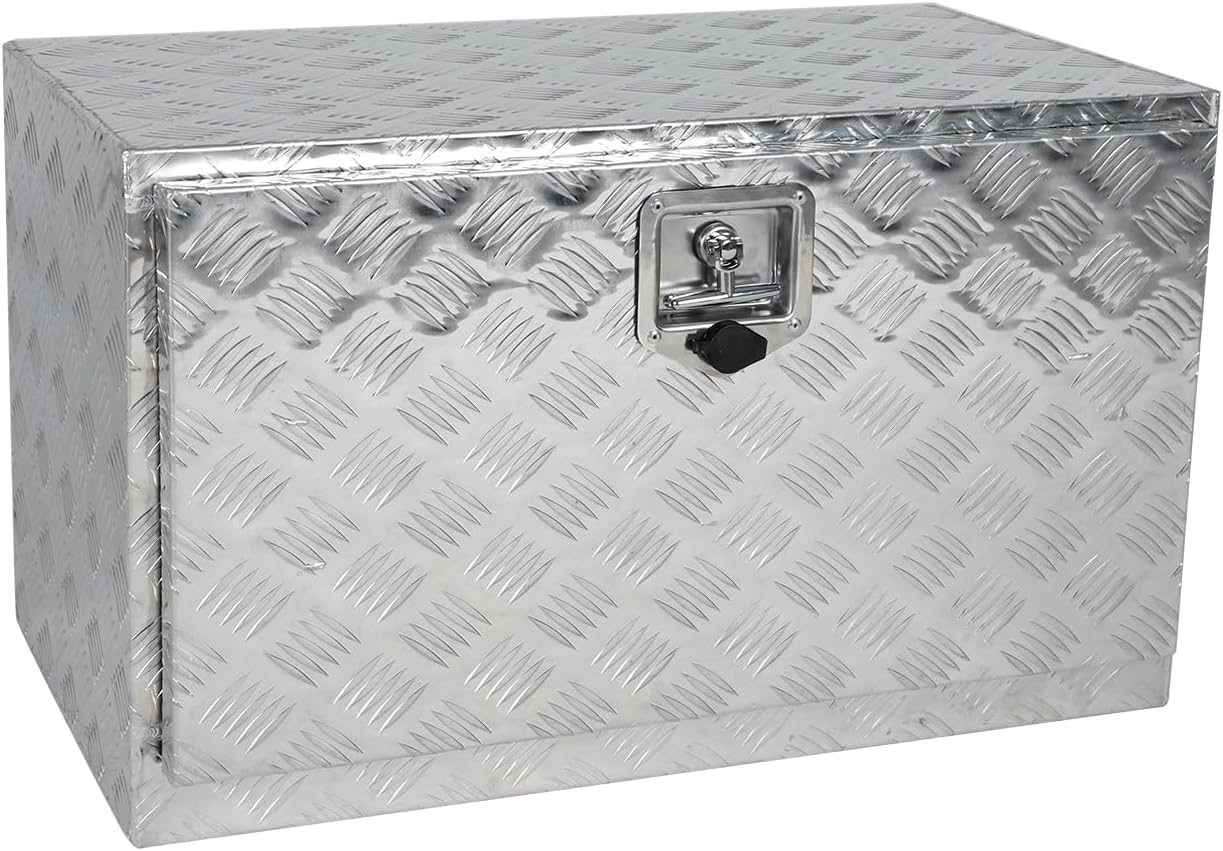 Amazon.com: Aikosin 30 Inch Heavy Duty Aluminum Stripes Plated Tool Box ...