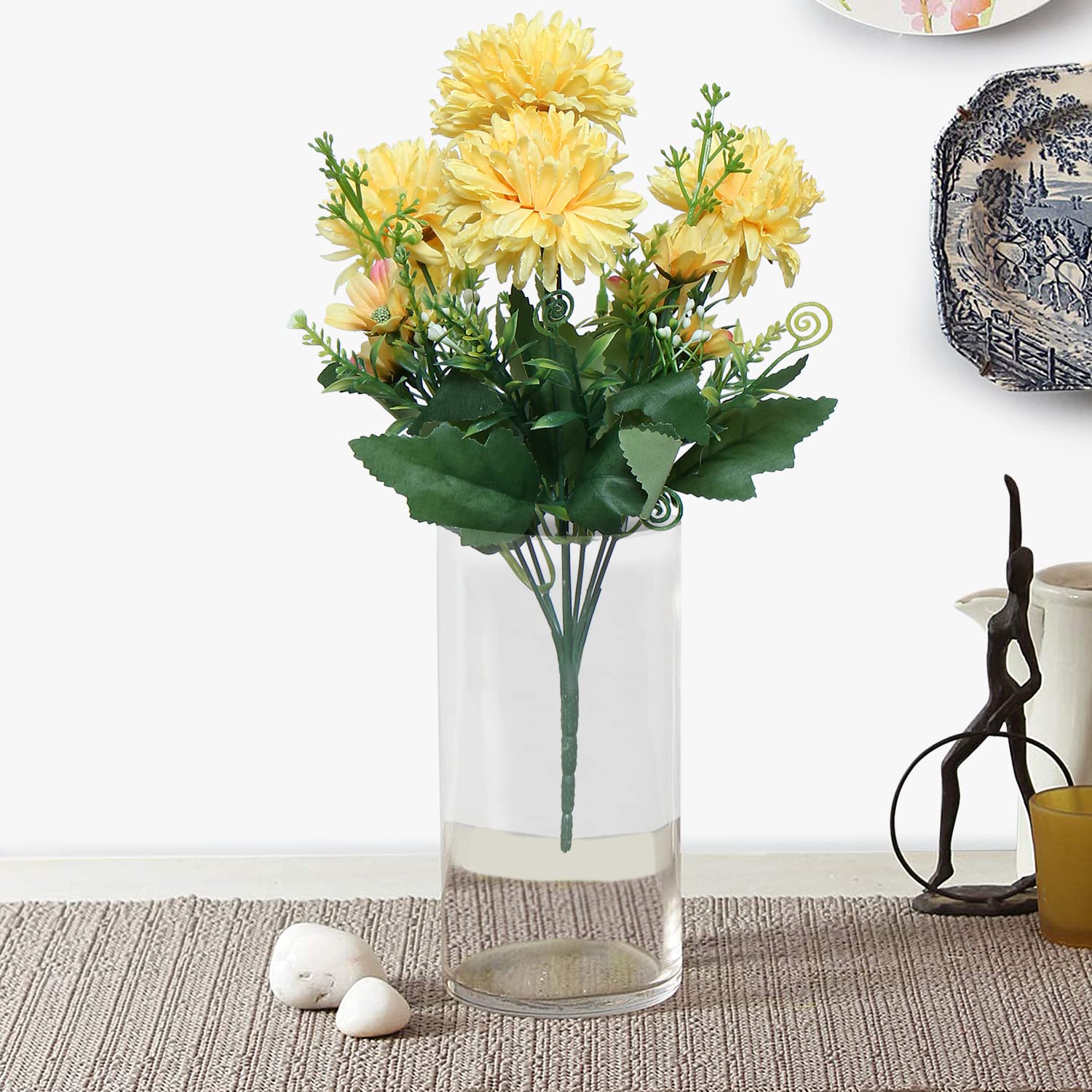 Buy Supermarche Artificial Small Merigold Dezy Flower Bunch for Home ...