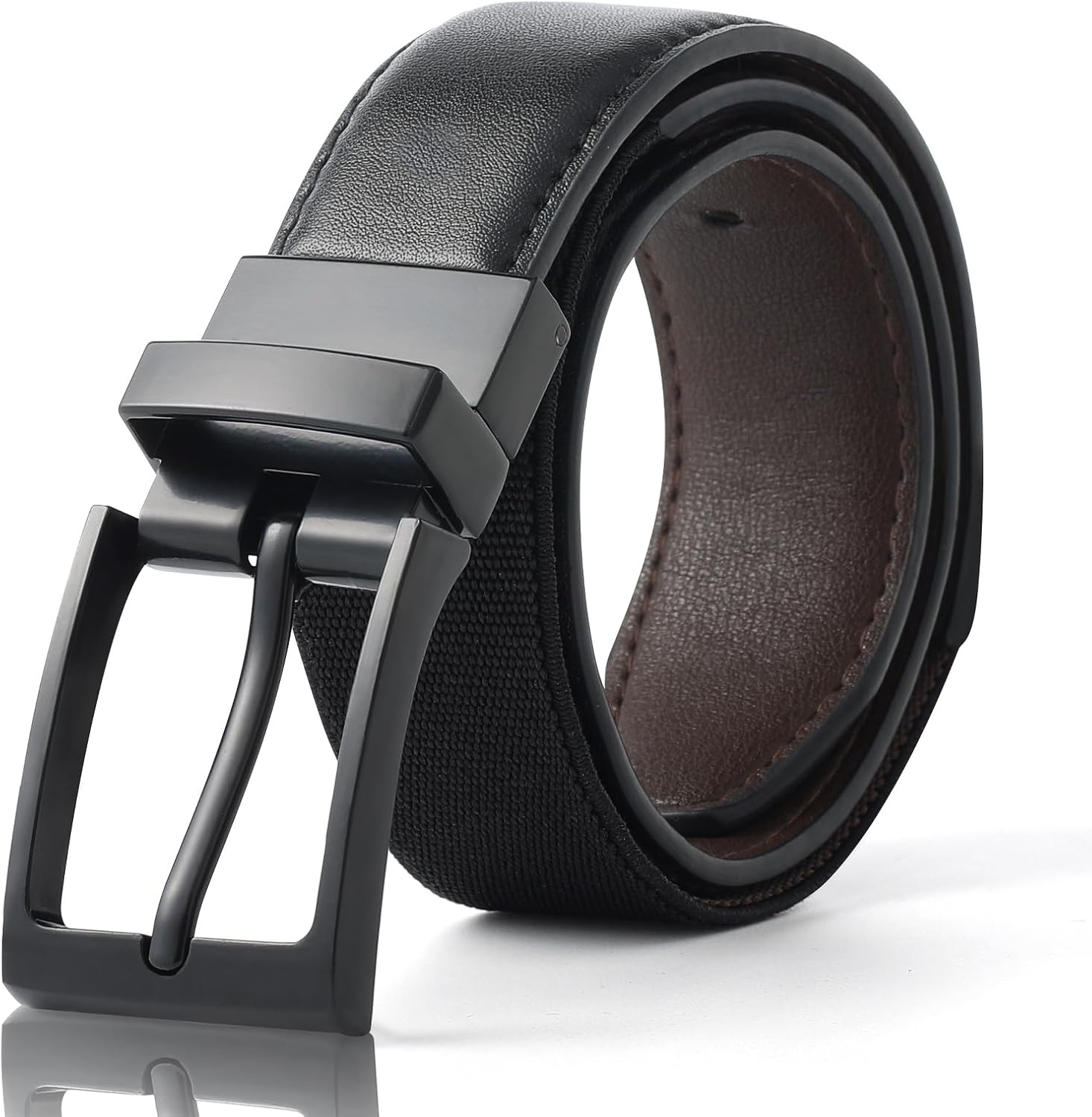 Amazon.com: AWAYTR Boys Reversible Belts for Kids - Elastic and PU ...
