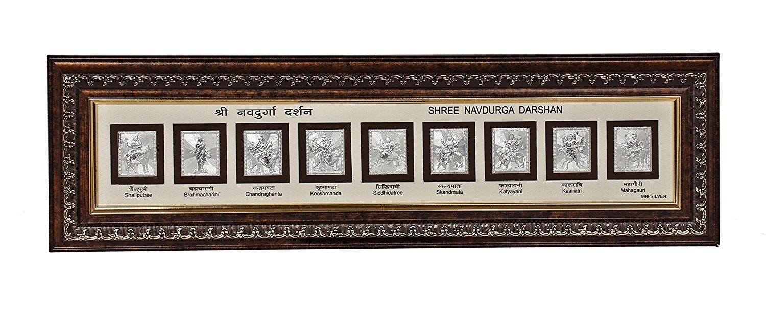 PDJ - Pure(999) Nav Durga Darshan Large Wall Photo Art Frame : Doshi ...