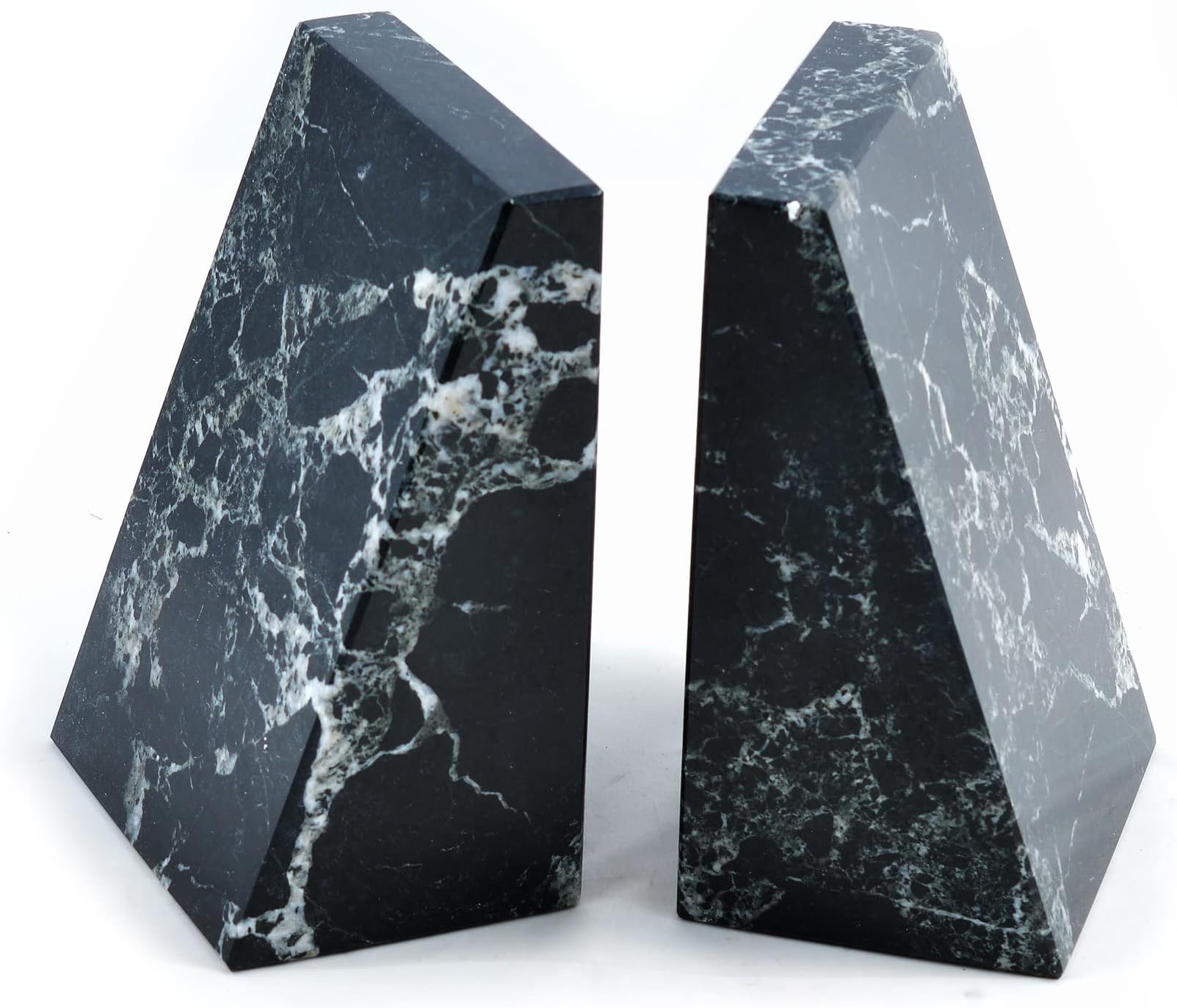 Himalayan Marble Bookends (Black Marble Wedge Bookends) : Amazon.co.uk ...