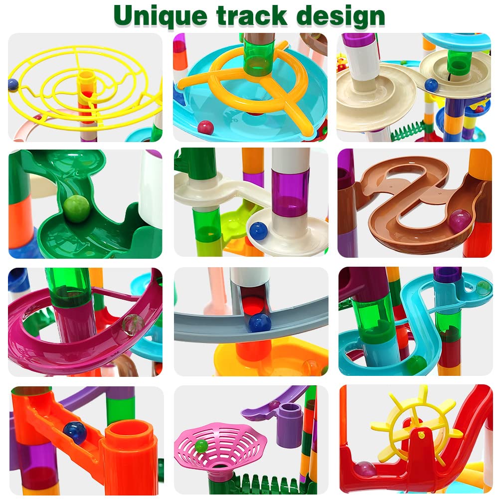 DSHMIXIA Marble Run Marble Maze Race Track with Glowing Marbles for ...