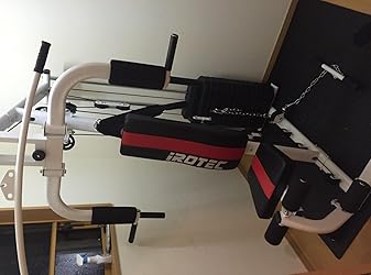 Amazon | IROTEC (アイロテック) NEWマルチホームジムDX150ポンドタイプV2/アブクランチ機能搭載で腹筋強化！マルチジム 筋トレ ウェイトトレーニングベンチ ウェイト ...