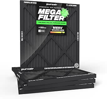 PuroAir Mega Filter - MERV 13 18x20x1 Air Filters For Home With ...