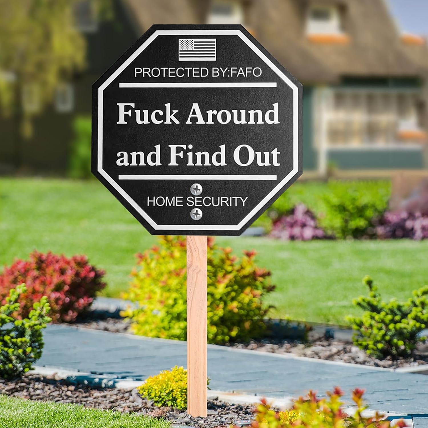 Amazon.com : Shawgge Fuck Around and Find Out Signs, FAFO Home Security ...