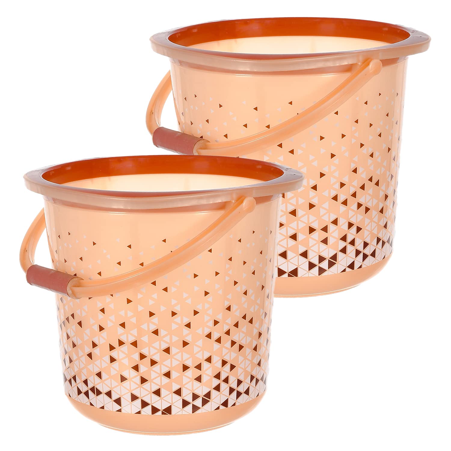 Kuber Industries Plastic Unbreakable Tinted Print Bathroom Bucket with ...
