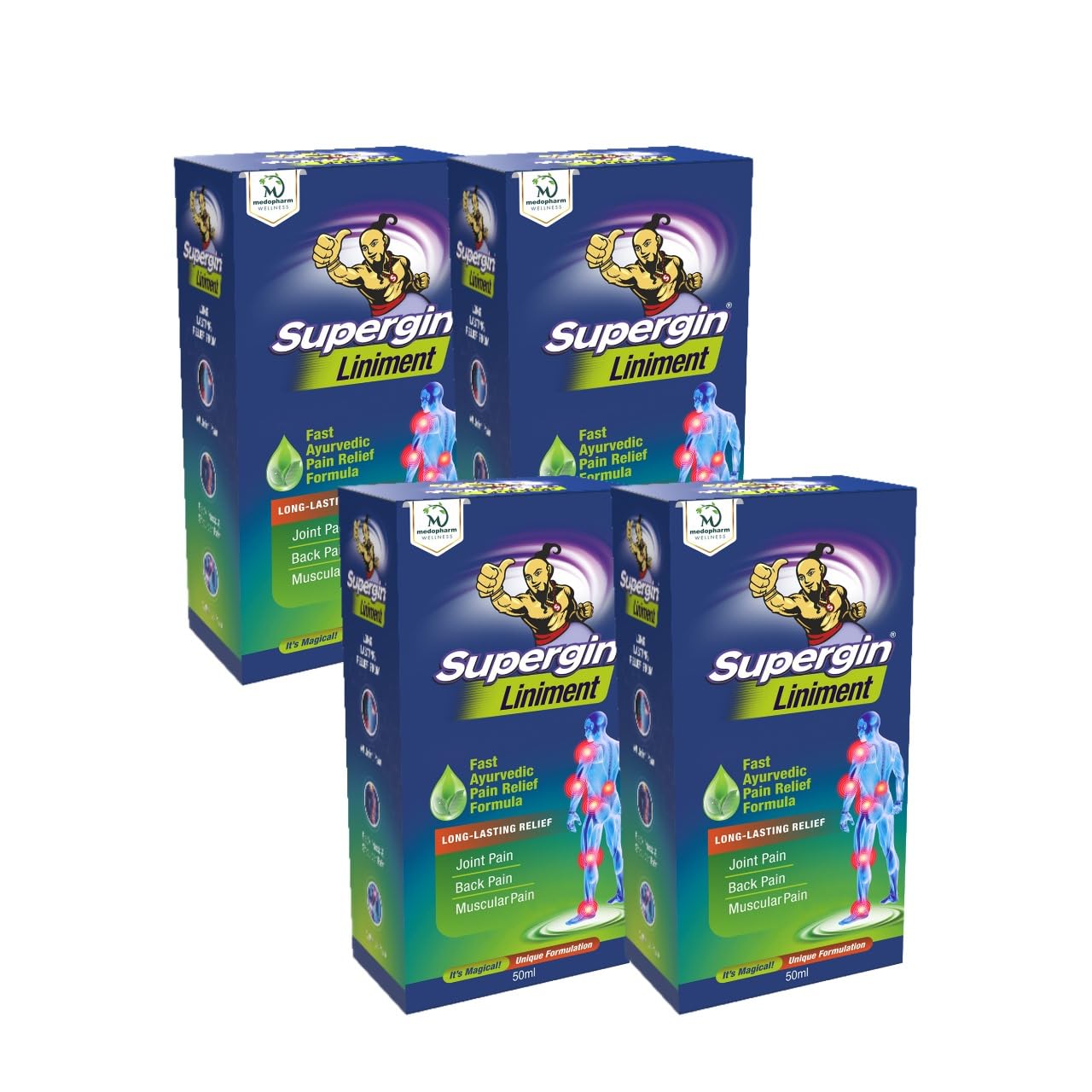 Buy Supergin Liniment Oil - 50ml | Ayurvedic Pain Relief Formula ...
