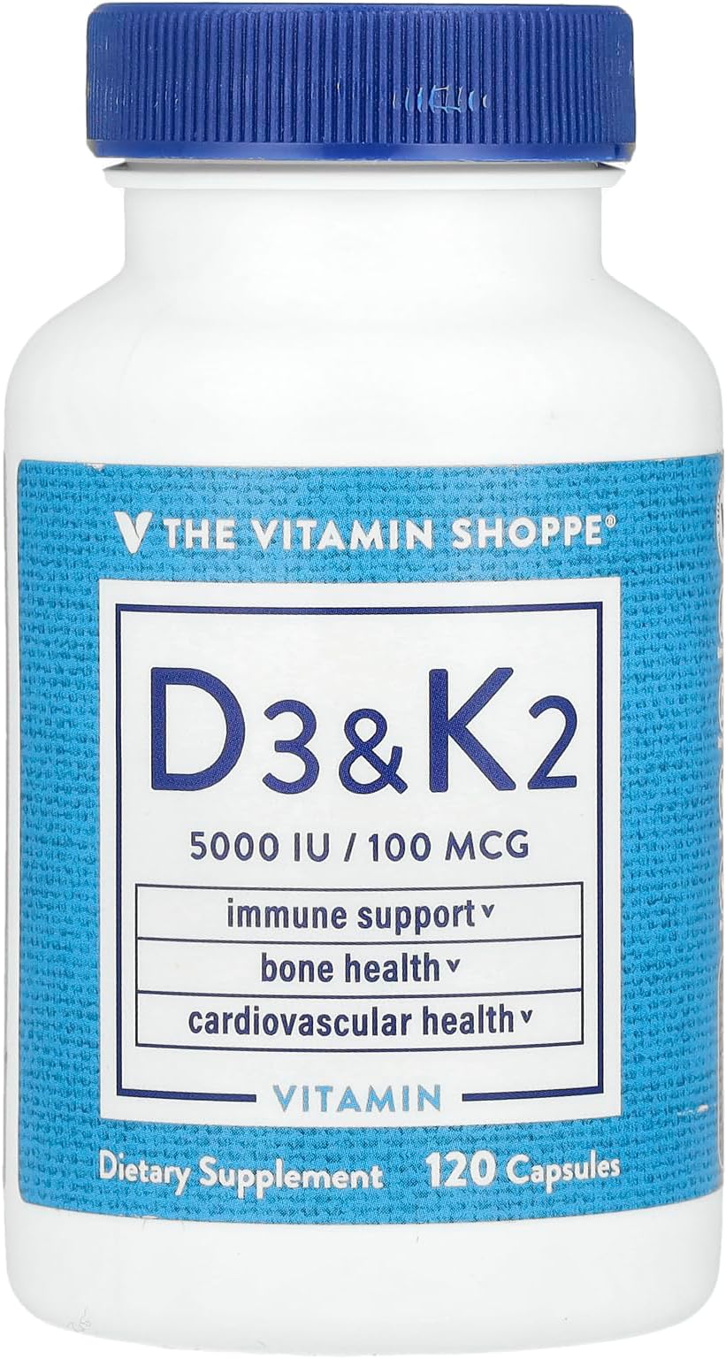 Amazon.com: Vitamin D3 & K2 ? Immune Support & Bone Health ? 5,000 IU ...