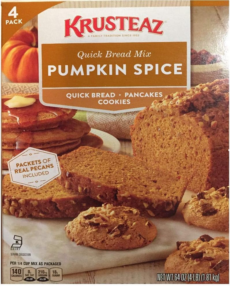 Amazon.com: Krusteaz Baking Mix, Pumpkin Spice Complete Pancake Mix ...