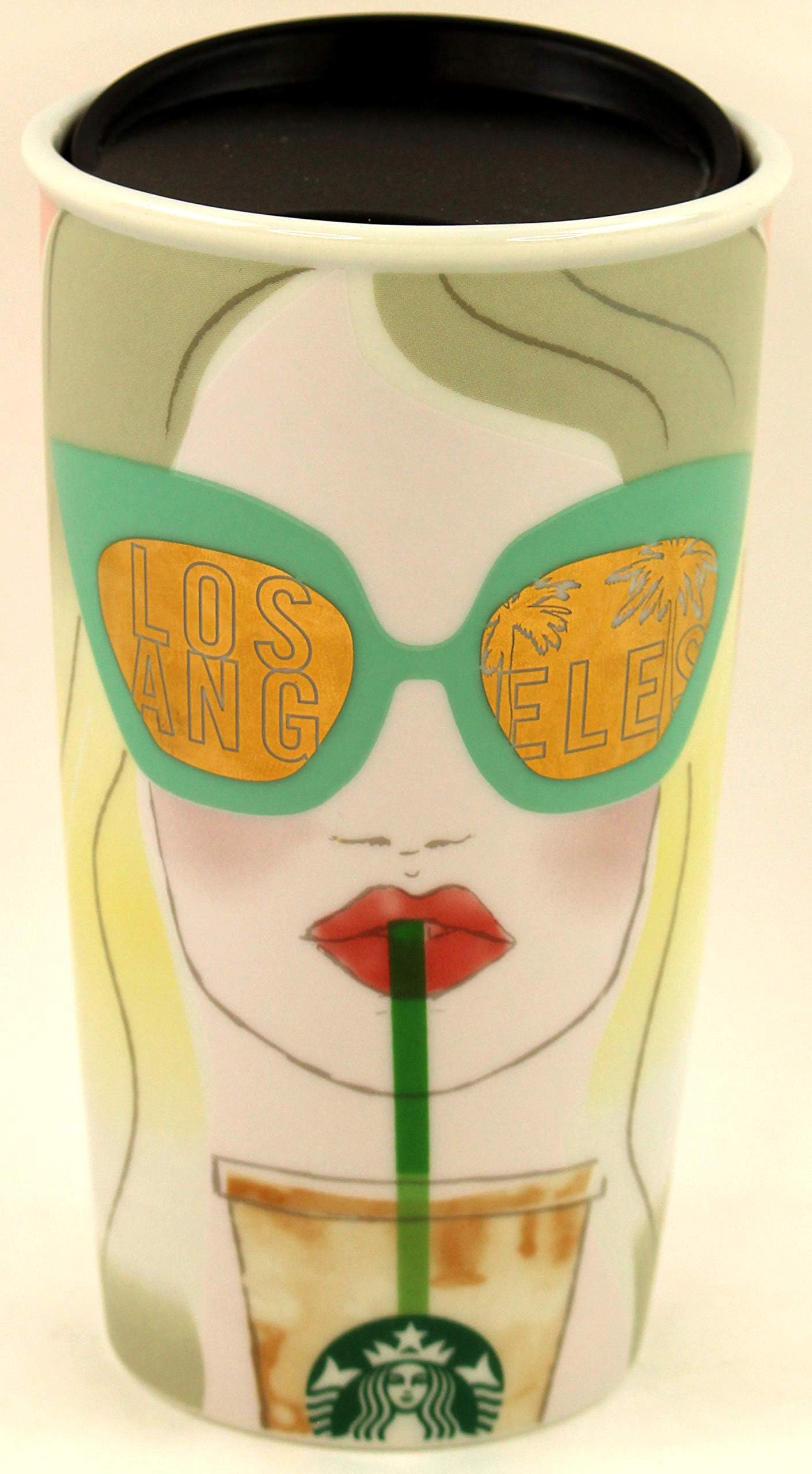 Amazon.com: Starbucks LOS ANGELES Traveler 12oz Local Collection Double ...