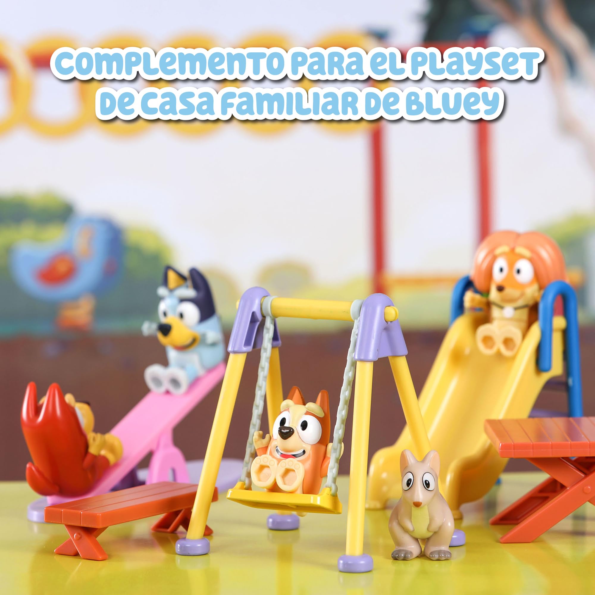 Bluey – Playset, Playset with 5 Series Character Figures and Park ...