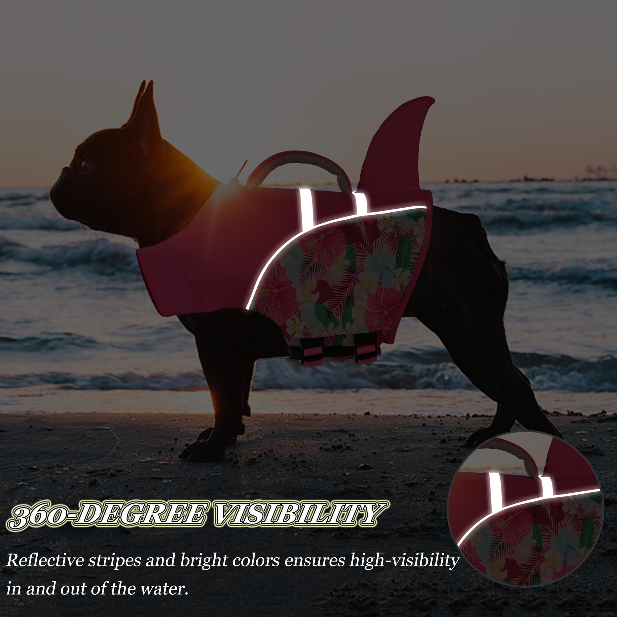 Small Dog Life Jacket Siivton Dog Life Jacket: Ripstop Dog Life Vest ...
