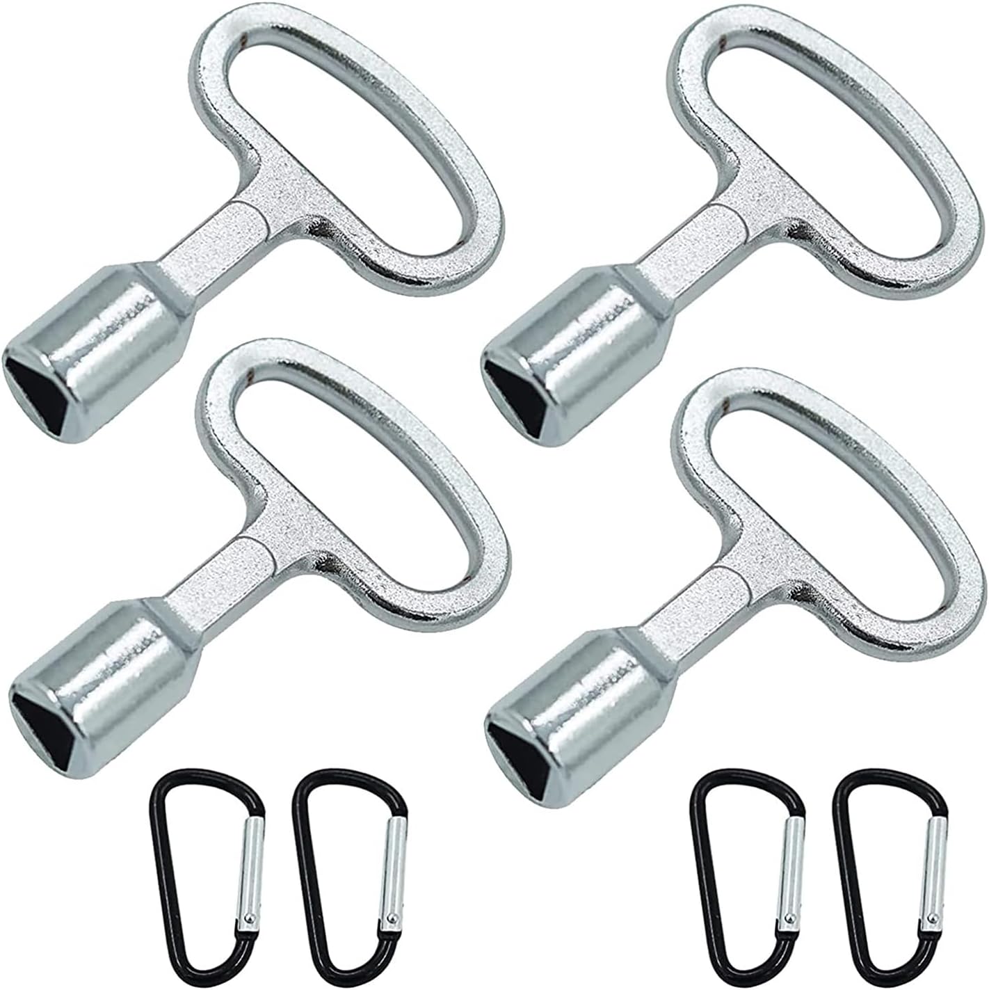 Amazon.com: JOYOLA 4 Pieces Triangular Metal Key Universal Triangle Key ...