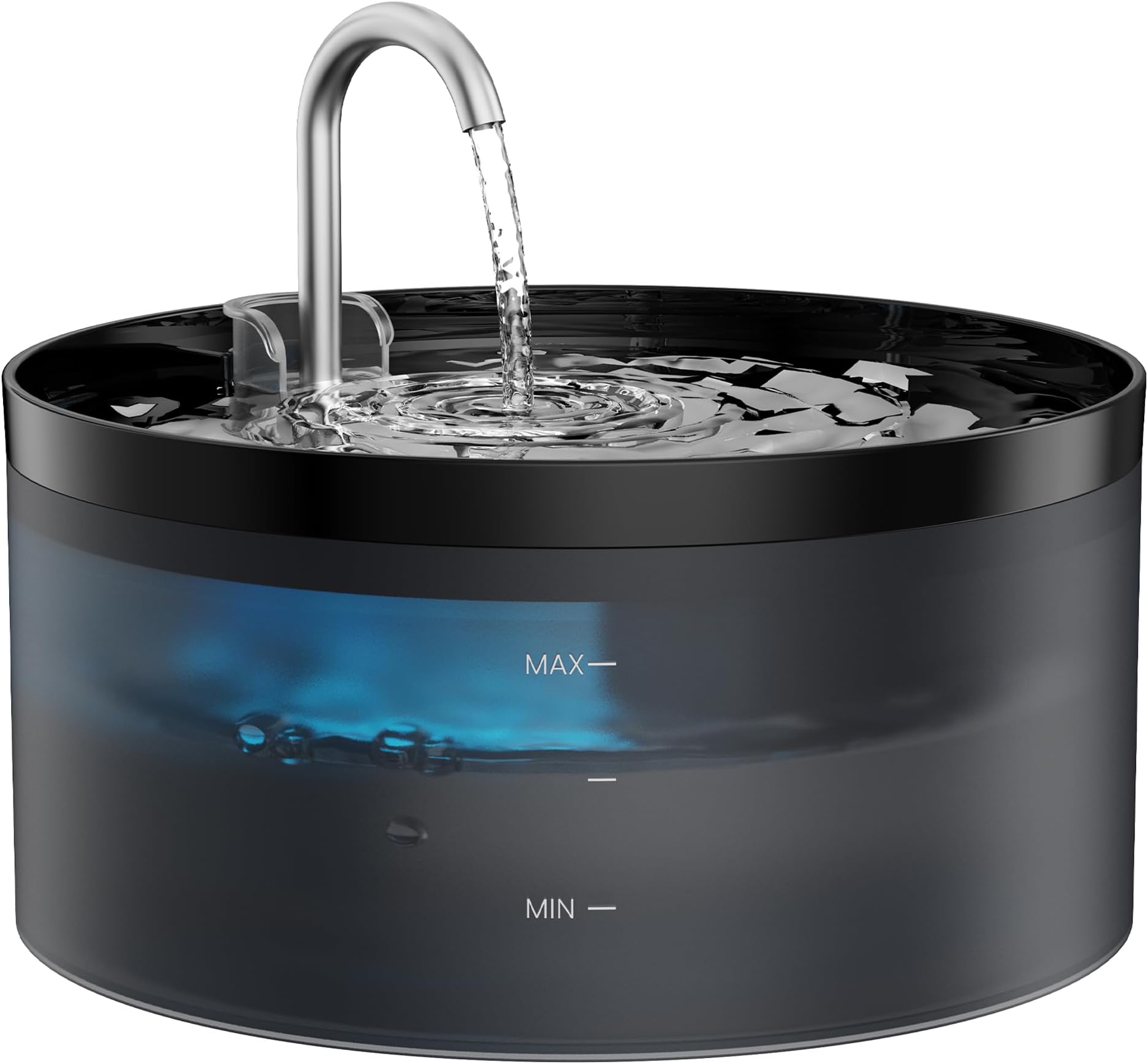 Cat Water Fountain for Drinking - Super Silent, Built-In Led Light ...