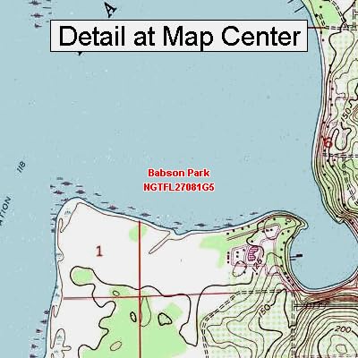Amazon.com : USGS Topographic Quadrangle Map - Babson Park, Florida ...