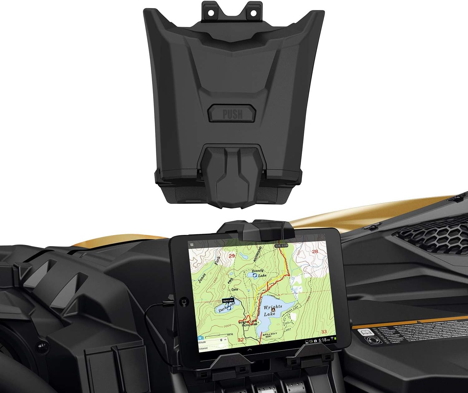 Amazon.com: A & UTV PRO X3 Electronic Device Tablet Holder, Phone Ipad ...
