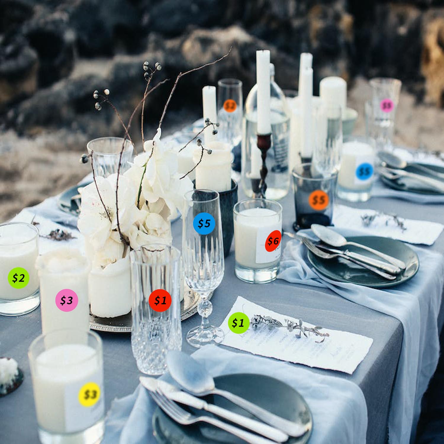 Snapklik.com : STARLIBOO 6000 PCS Dot Stickers, 1inch Color Code Label ...