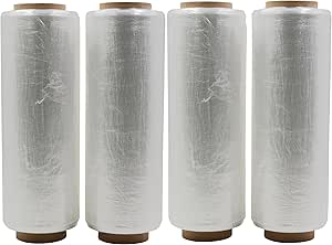 Amazon.com : SnapPackage 15"x1500 Ft Clear Stretch Wrap Roll (8 pack ...