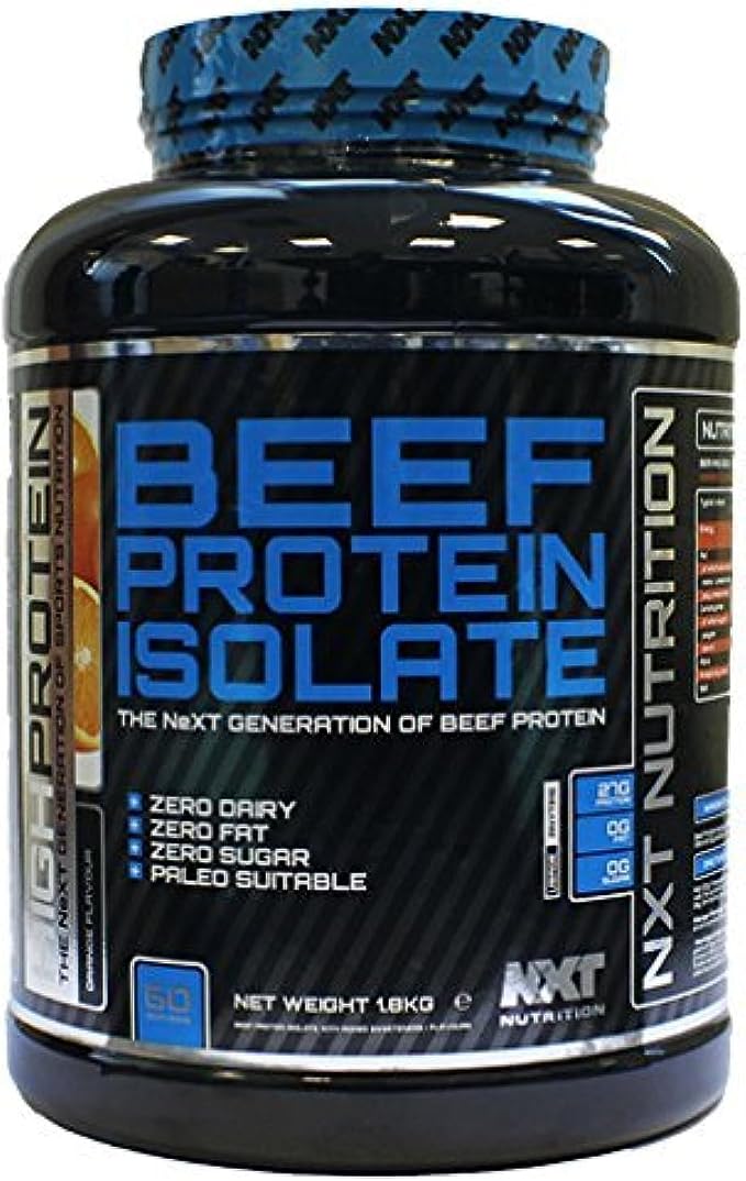 NXT Nutrition Beef Protein Isolate Powder - Protein Powder High in ...
