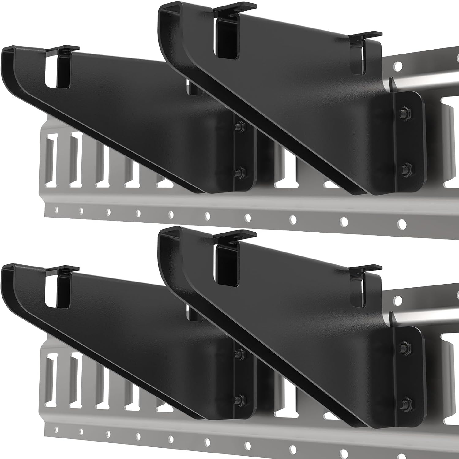 Amazon.com: Famiron 4 Pack E Track Fixed Shelf Brackets,for Shelves in ...