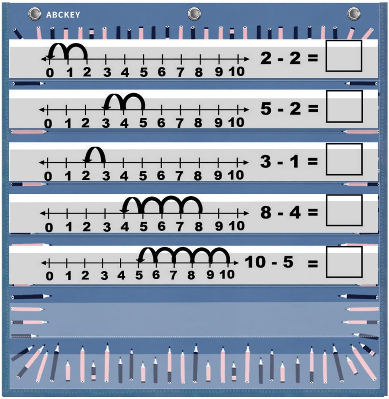 Amazon.com : Counting and Place Value Pocket Chart,Counting Caddie ...