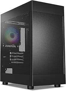 DARKROCK MH200 Black PC Computer Case for Office&Gaming Compact Mid ...