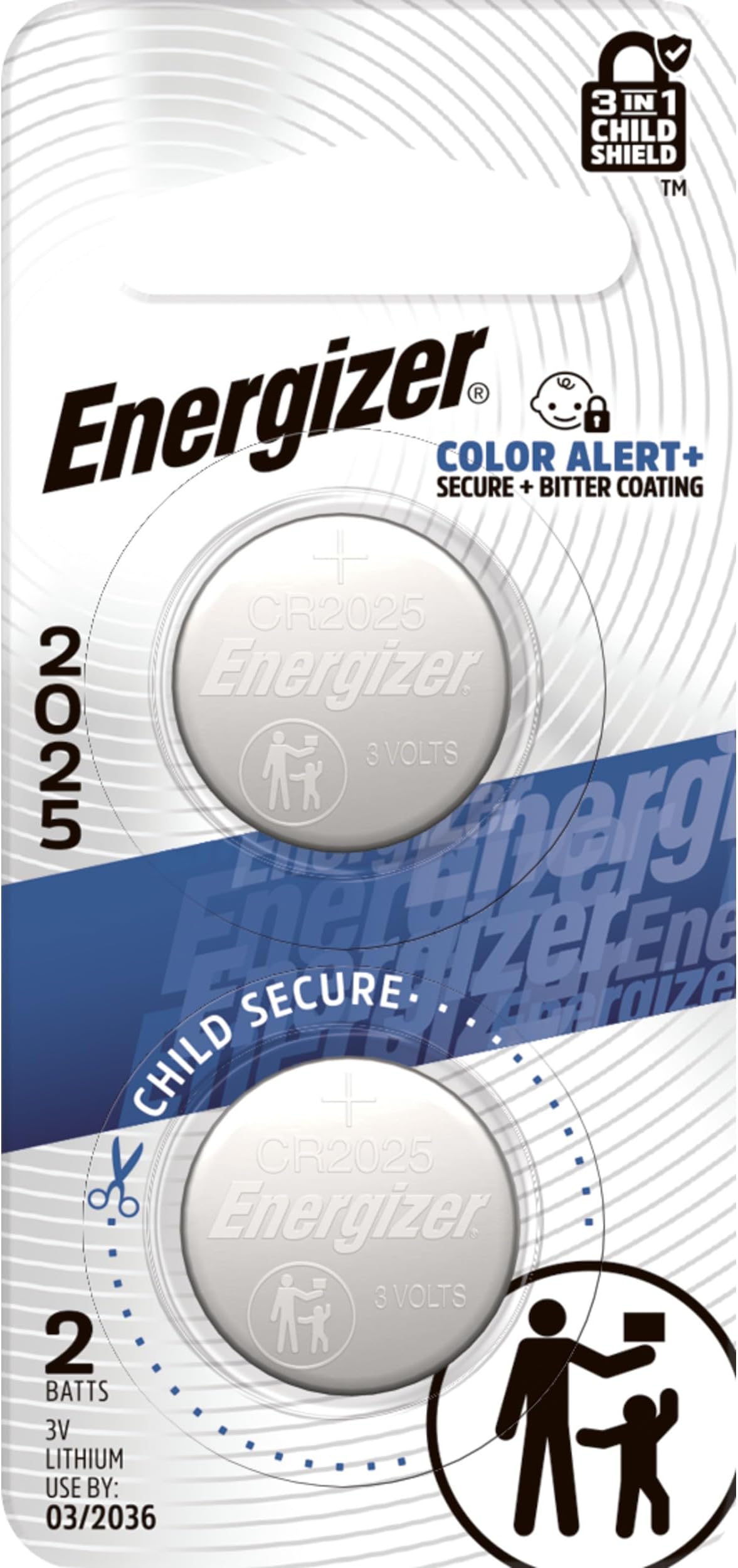 Amazon.com: Energizer 2025BP-2 Watch Batteries, 2025, Multi : Health ...