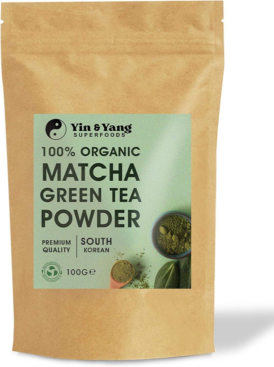 Organic Matcha Green Tea Powder - 100g (33 Servings). Culinary Grade ...