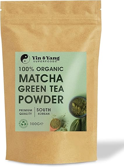 Organic Matcha Green Tea Powder - 100g. Culinary Grade Korean Matcha ...