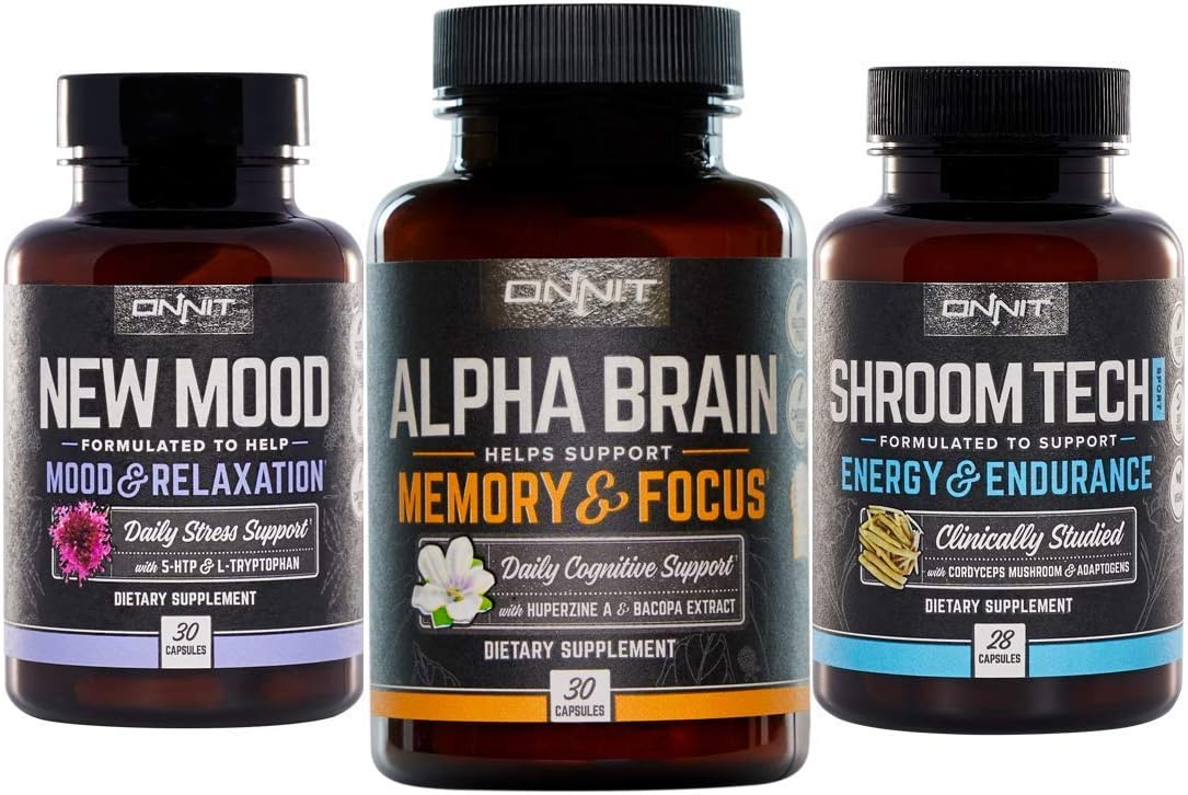 Amazon.com: ONNIT New Mood (Brain + Mood + Energy) : Health & Household