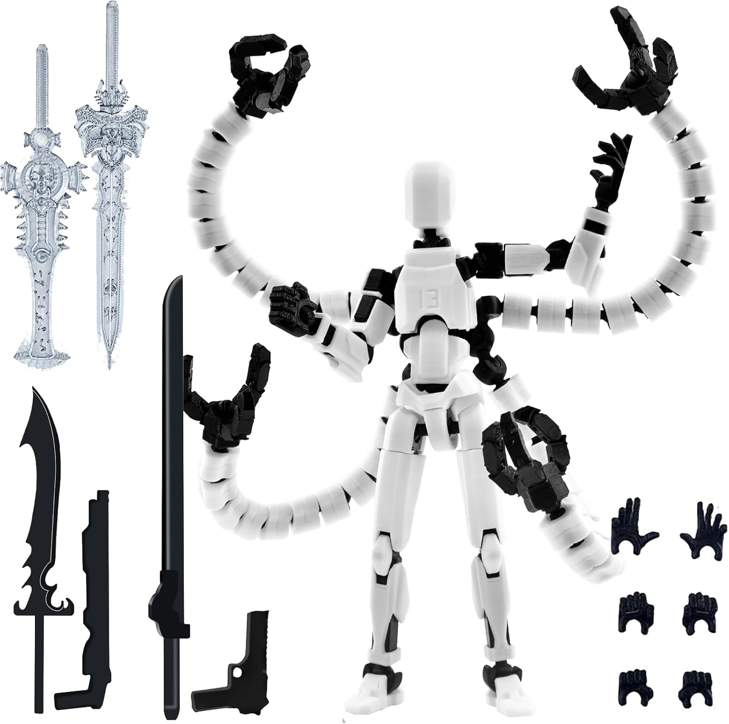 Amazon.com: SGYYSG Assembly Completed T13 Action Figures,Dummy 13 ...