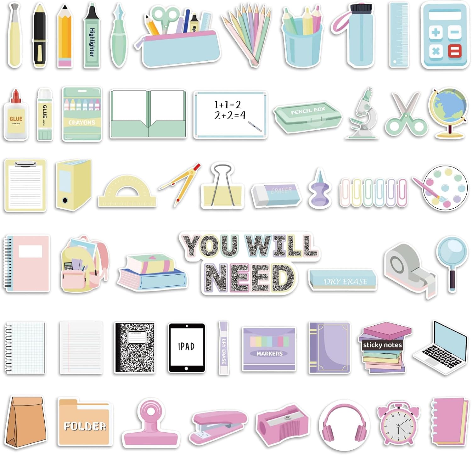 Amazon.com: 53 Pieces Supplies You Will Need Bulletin Board Set You’ll ...