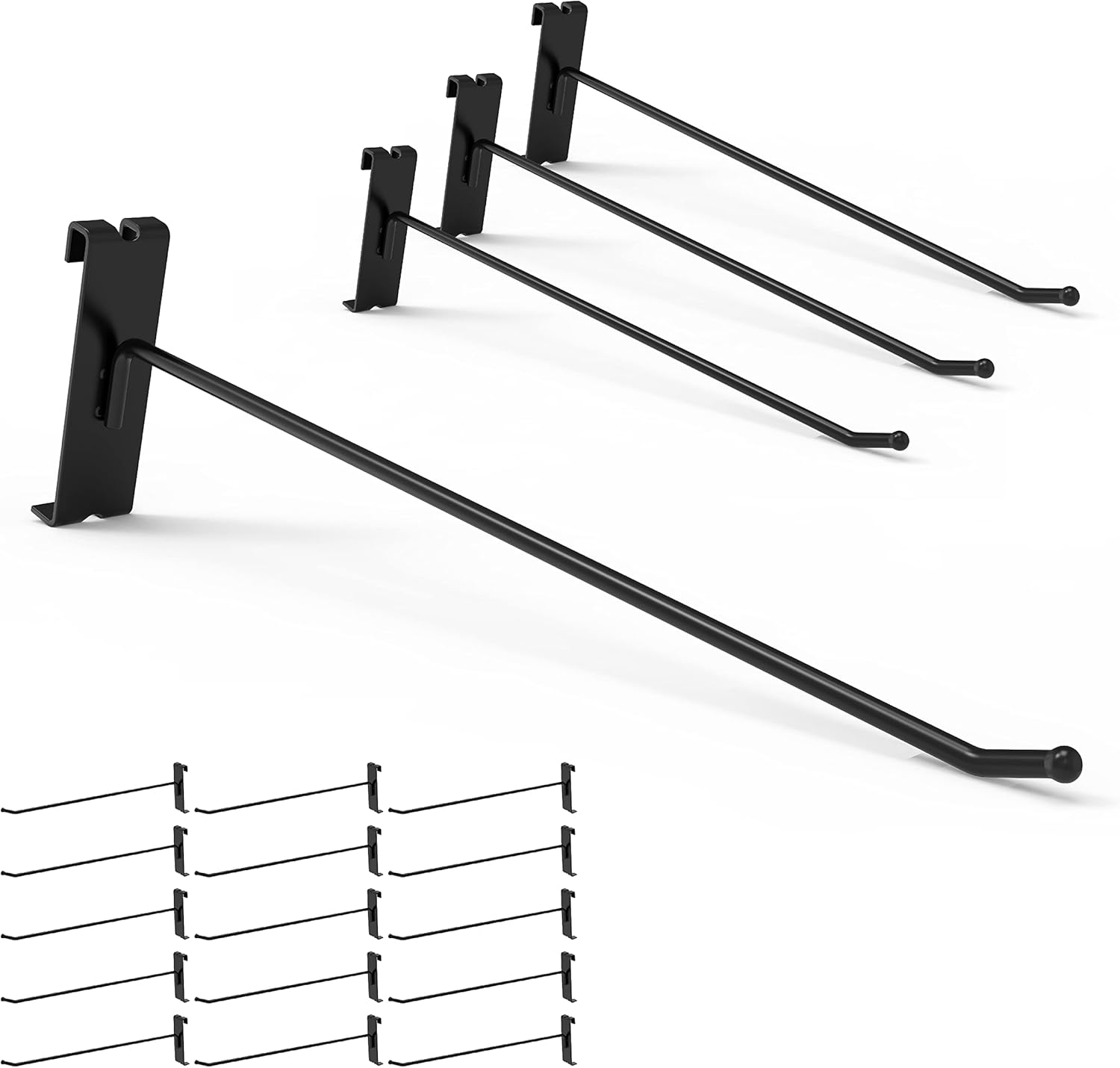 Amazon.com: HUHOLE Gridwall Hooks 10 Inch, 32PC Display Hook for Grid ...