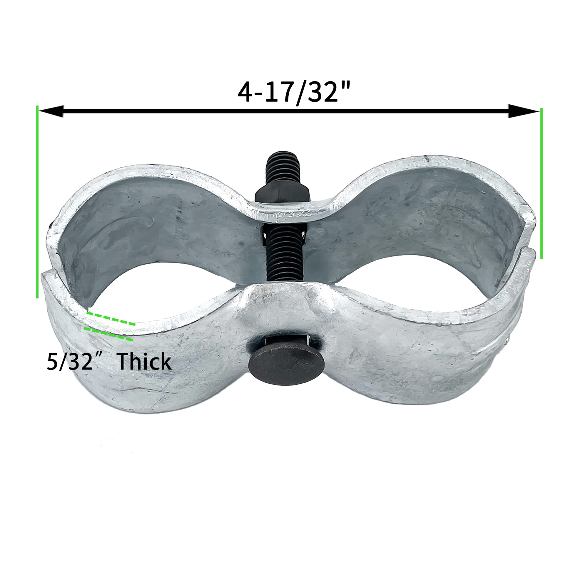 Snapklik.com : HITTITE 8 Set Chain Link Fence Panel Clamps For Round ...