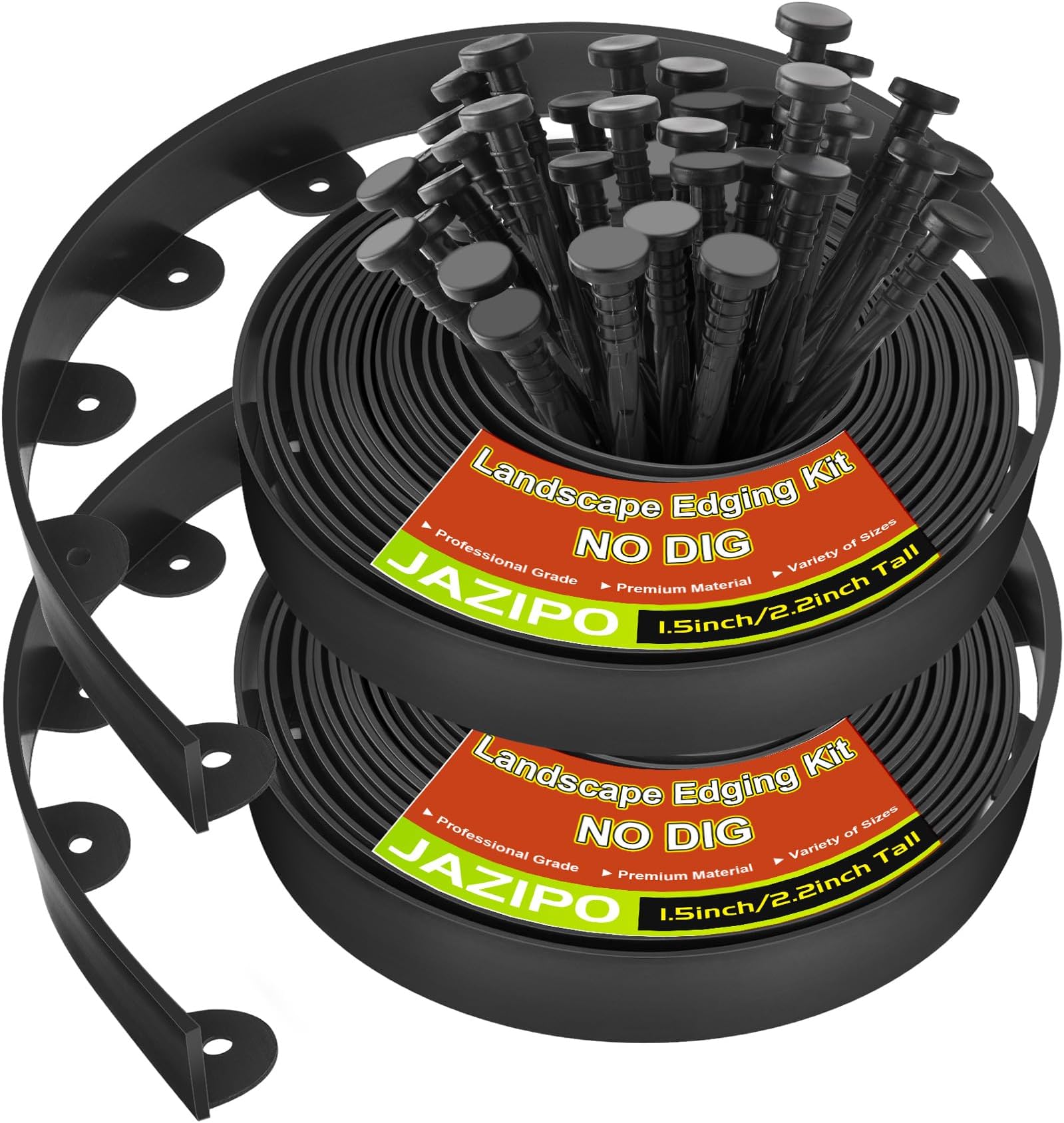 Amazon.com : Gardzen 1.5" x100' No Dig Landscape Edging, Garden Edging ...