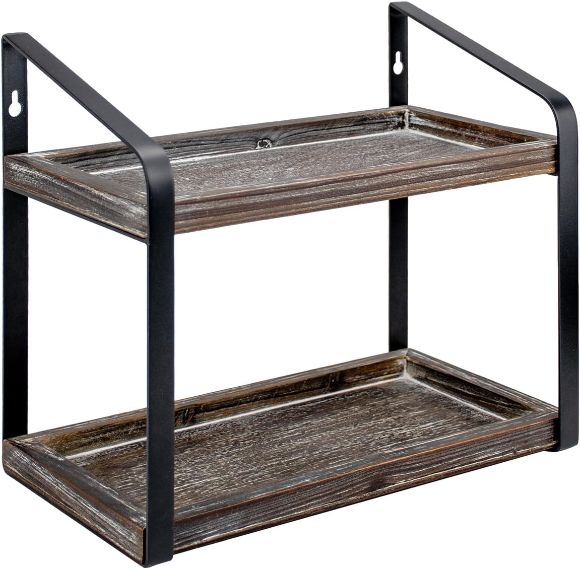 Amazon.com: 2-Tier Wood Countertop Organizer or Wall Mounted Bathroom ...