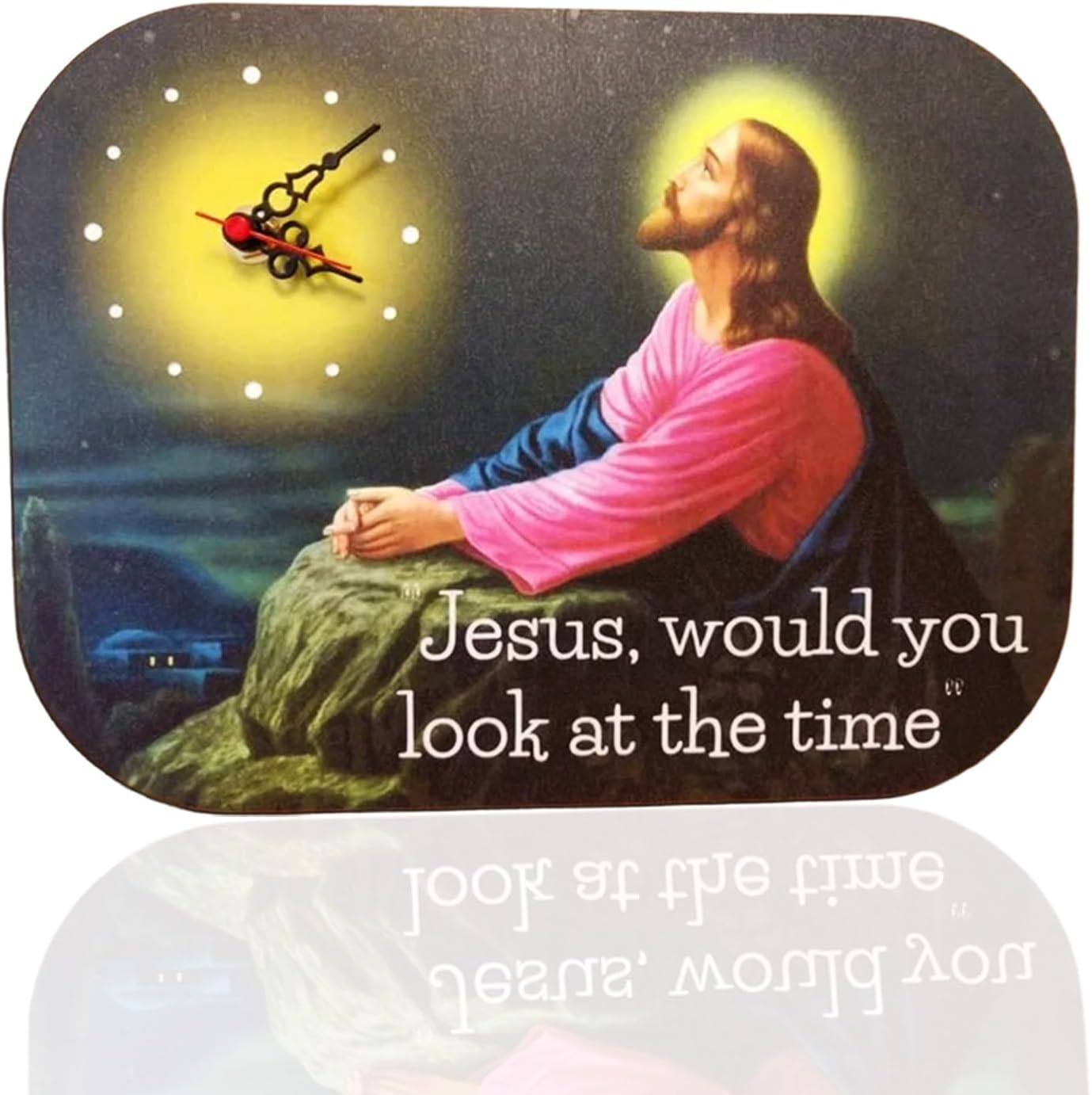 Jesus Wall Clock | Funny Wall Clock Jesus, Funny Christ Jesus Wall ...