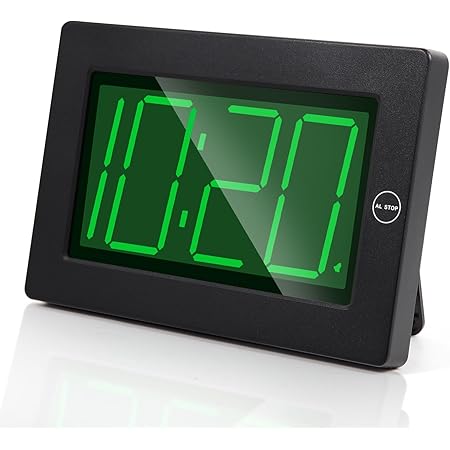 Amazon.com: Timegyro LED Digital Wall Clock Battery Operated - Large ...